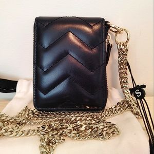 Sandro | Bags | Sandro Paris Leather Mini Card Coin Zip Wallet With ...